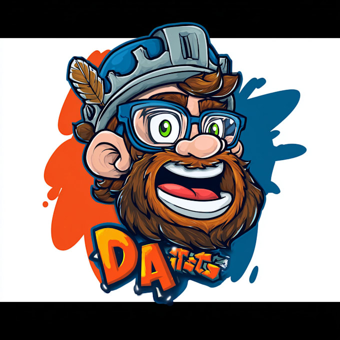 Design unique cartoon character, mascot logo by Azizailjoen | Fiverr