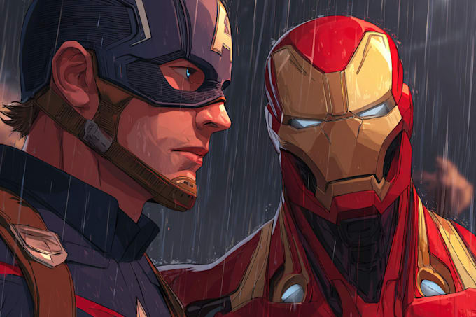 Draw a great fan art of superhero characters by Taylorcott | Fiverr
