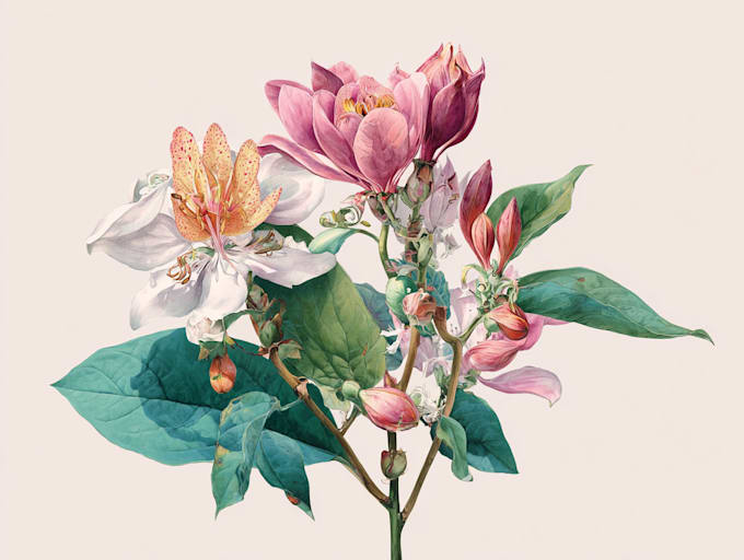 Draw botanical illustration of flower illustration, plant by Ademoucher ...