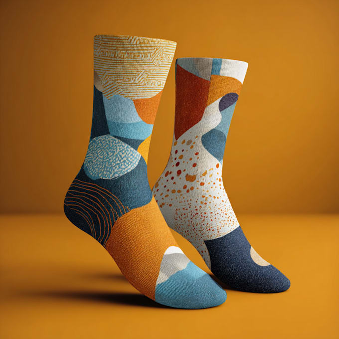 Design custom and unique socks design by Alizedamico | Fiverr