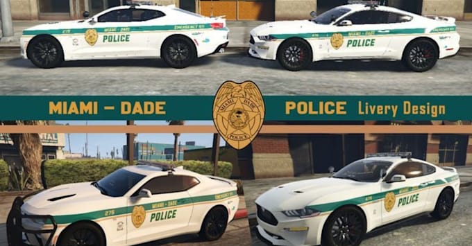 Debagded gta v vehicle design custom livery of police, ems cars of fivem