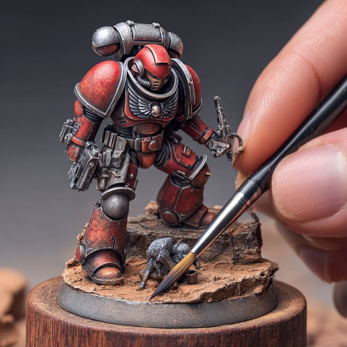 Paint your warhammer 40k character illustration by Timushi | Fiverr