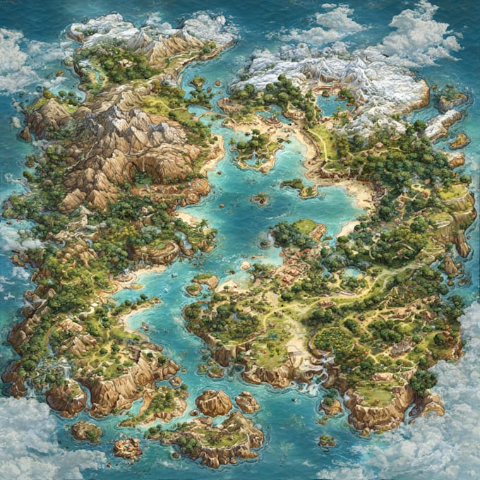 Draw fantasy map, vector rv park maps, campground maps, or any site by ...