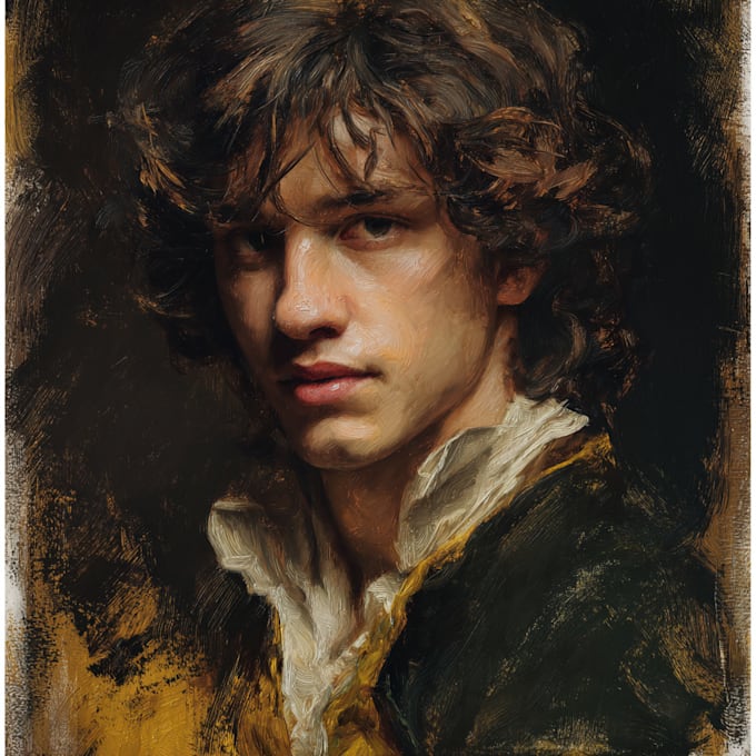 Do renaissance art oil painting digital portrait by Violetters | Fiverr