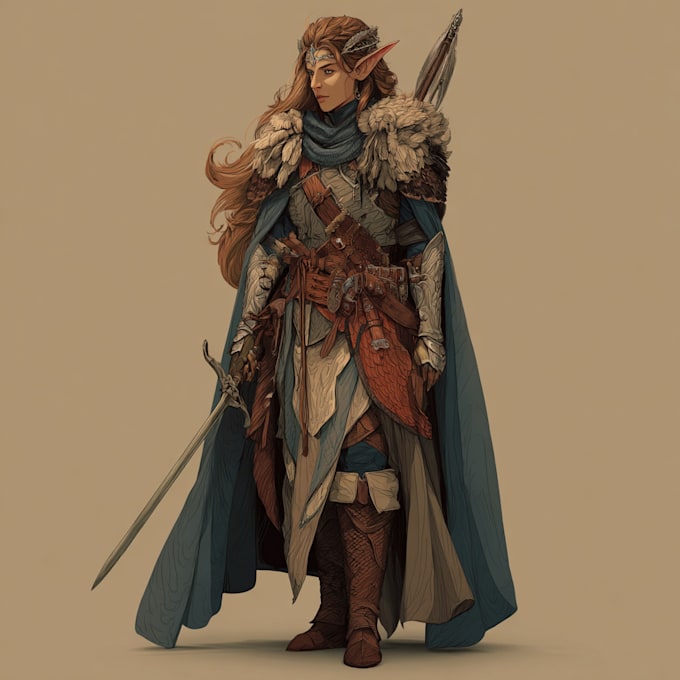 Make a unique fantasy, dnd character art by Chantalfulmer | Fiverr