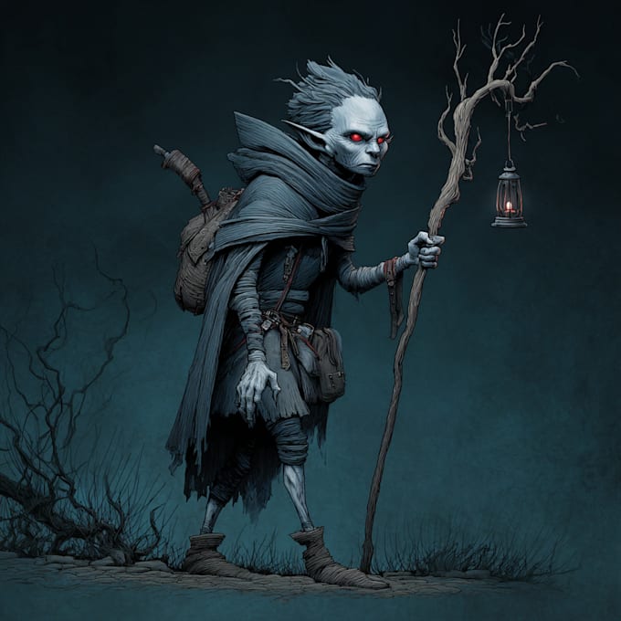 Design an awesome fantasy horror character art by Sullivanmitchel | Fiverr