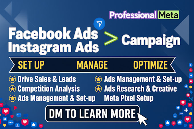 Expert meta ads setup and management facebook, instagram by Vanguard20 ...