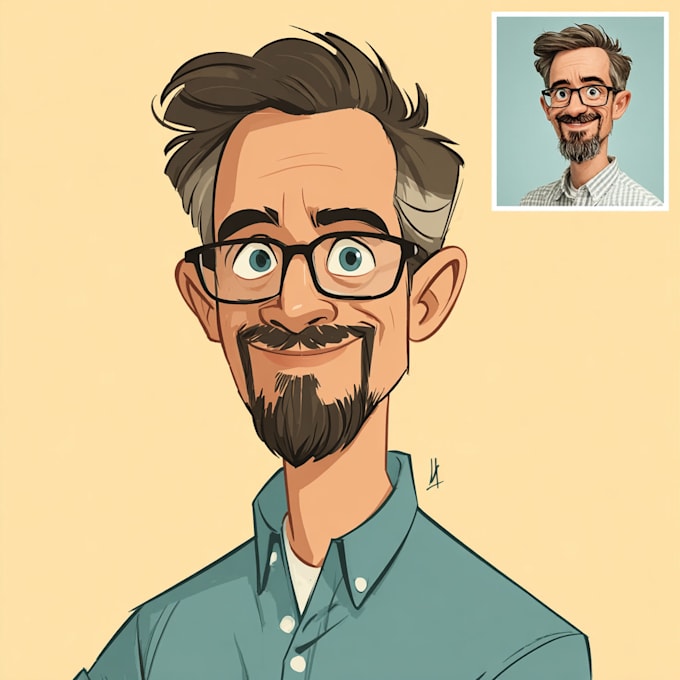 Create a cartoon caricature avatar by Elizerdoorn | Fiverr