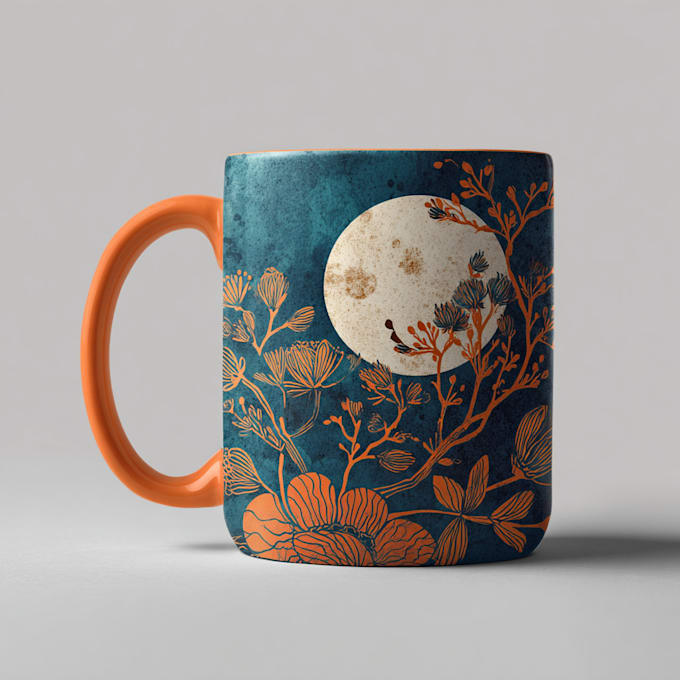 Draw custom coffee mug design for merch by Nauticanixon | Fiverr