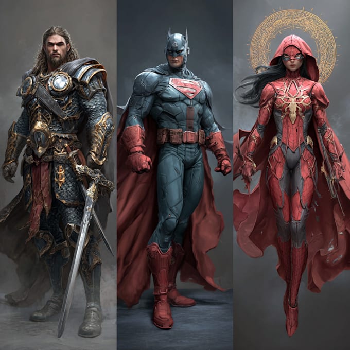 Create scifi, fantasy, superhero character design by Catevsee | Fiverr