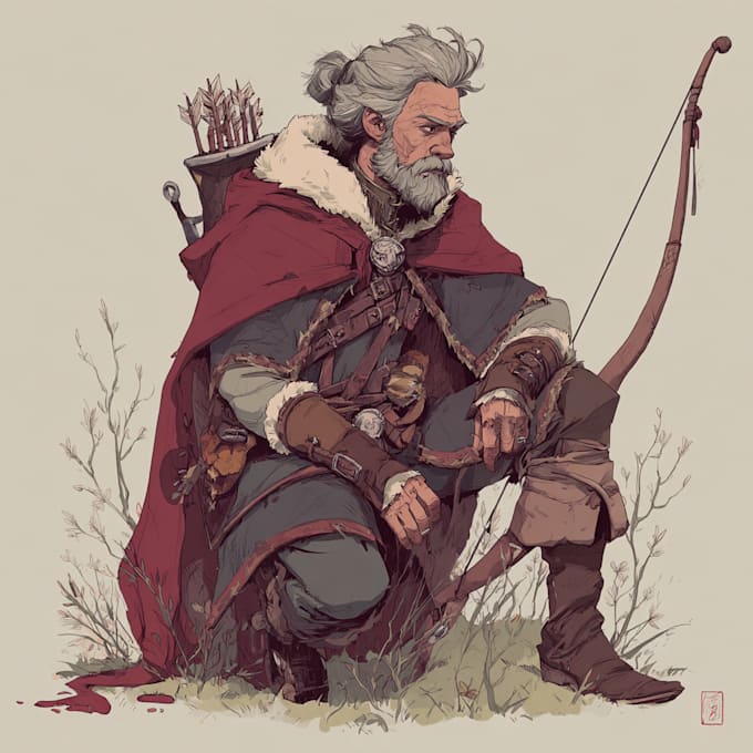 Draw a fantasy dnd character art and dnd character by Naemper | Fiverr