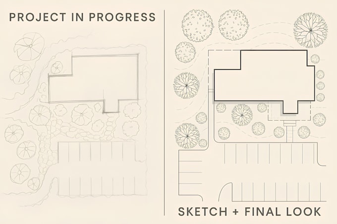 Do a 2d master plan architectural autocad drafting landscape plan for ...