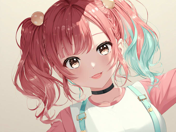 Draw your anime character avatar model for vtuber by Standery | Fiverr