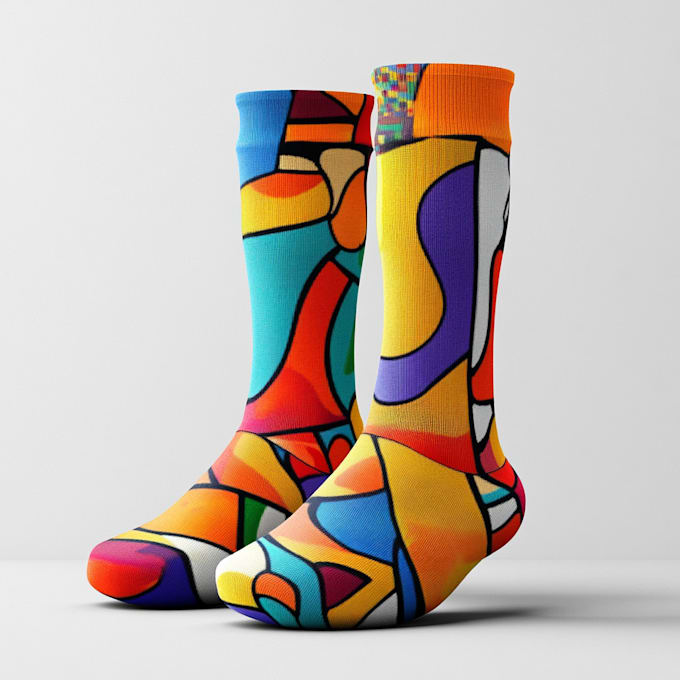 Draw a custom and unique socks design art for you by Fredymartz | Fiverr
