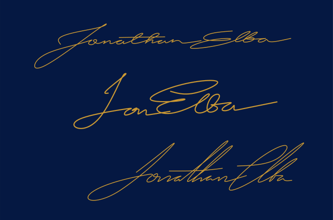 Create 3 handwritten signature by Antonpramuji | Fiverr