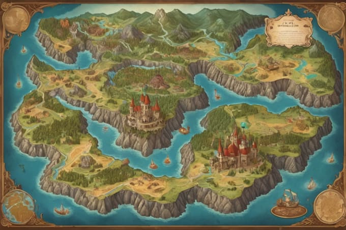 Create fantasy, retro and vintage maps for board games by Pieteroberts ...