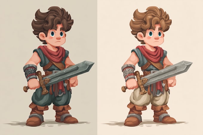Make 2d game character, sprite sheet, animation by Kaidenurdock | Fiverr