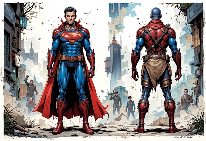Draw your very own superhero or villain in marvel style by Adamerty ...