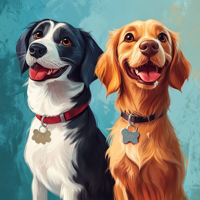 Illustrate a beautiful portrait of your pet by Skylaaiello | Fiverr