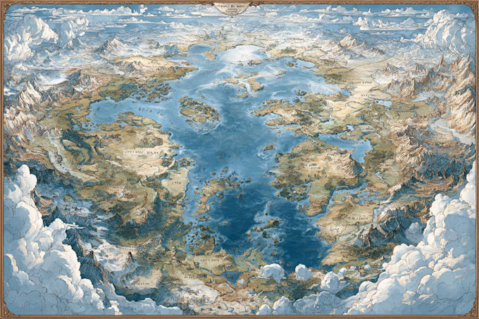 Draw high quality professional fantasy map for dnd campaign, by ...