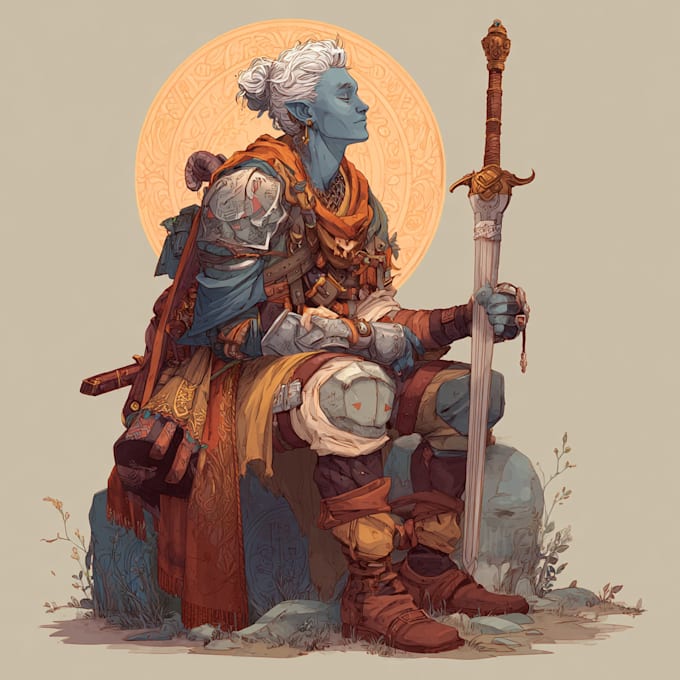 Draw your dnd character art illustration by Yacoache | Fiverr