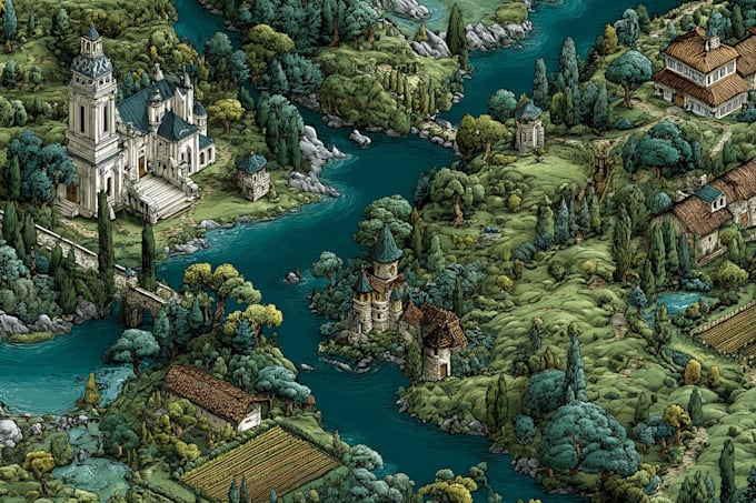 Create the map of your fantasy world by Hali_hein | Fiverr