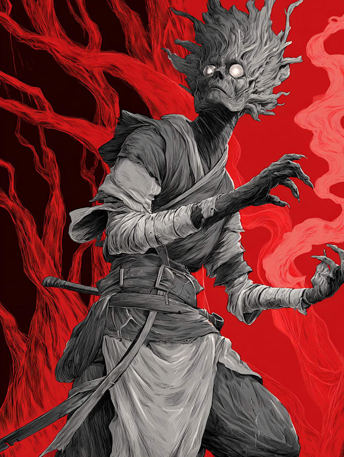 Drawing zombie monster horror characters in my own style by ...