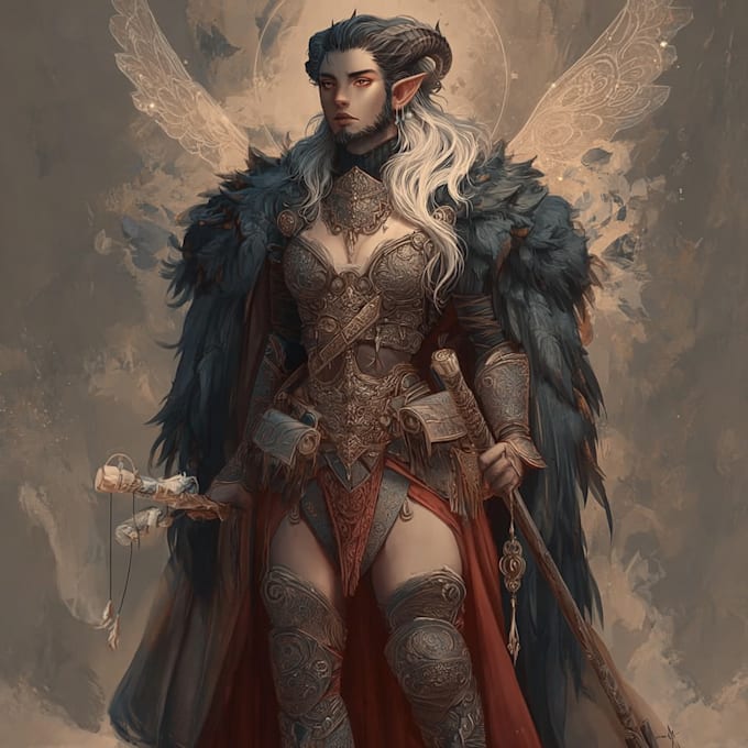 Do a fantasy dnd character art and dnd character for you by Giaoosen ...