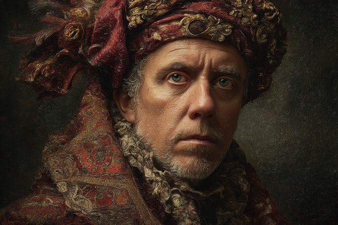 Do renaissance art oil painting digital portrait by Bettiotes | Fiverr