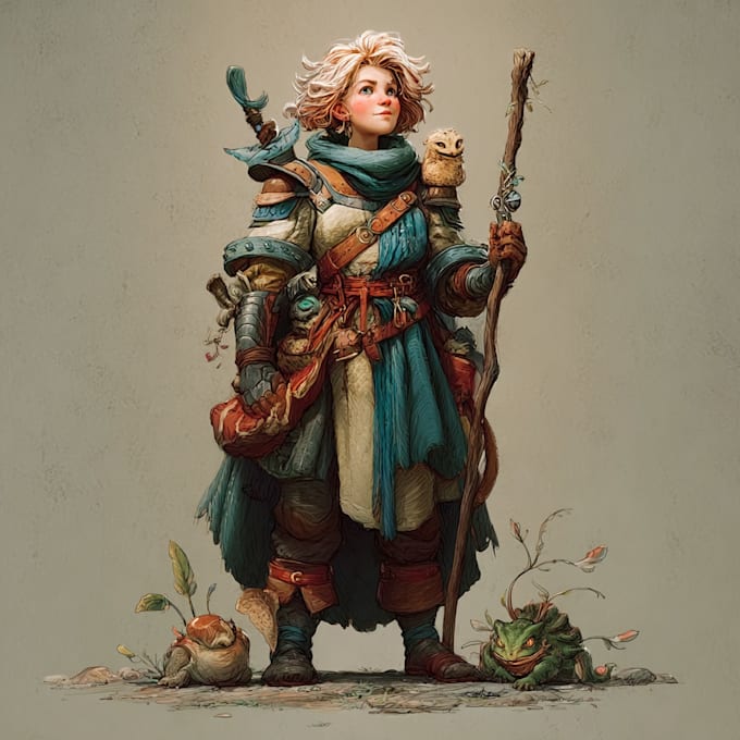 Make a unique fantasy, dnd character art by Arianaessels | Fiverr