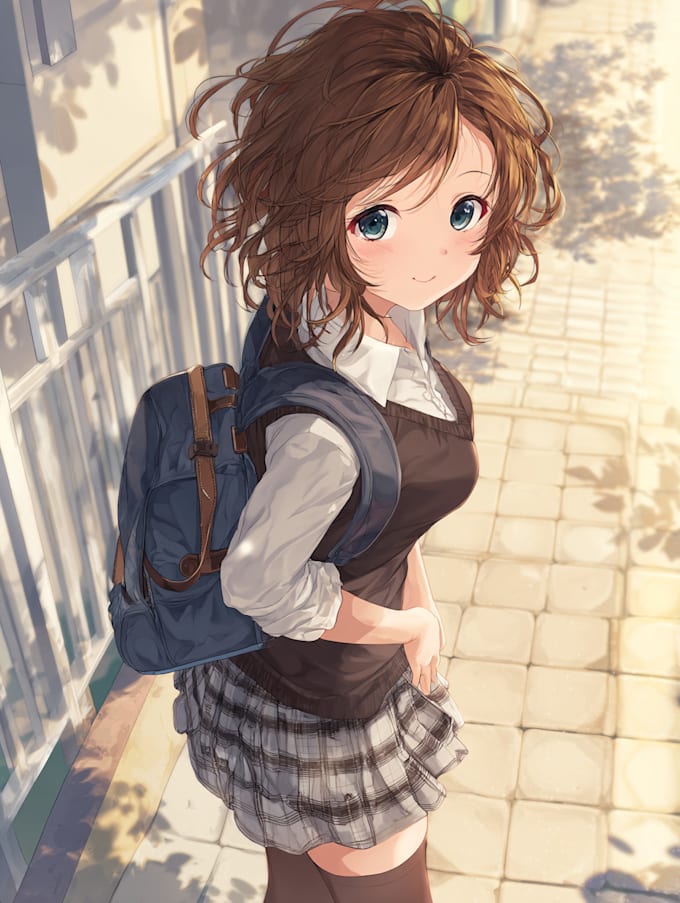 Draw anime character for vtuber, fanart, pfp or illustration by ...