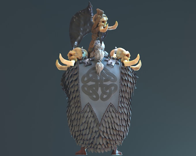 3d character hero design,3d stylized warrior,rpg game character model ...