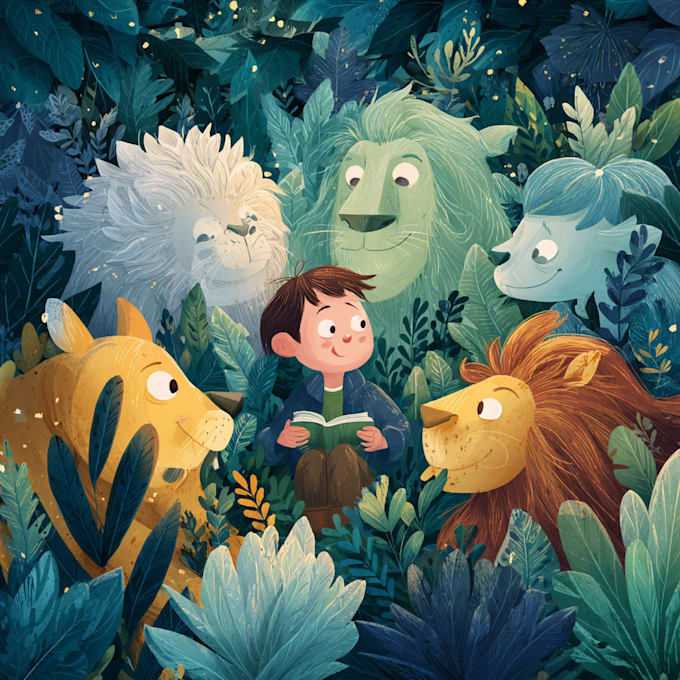 Illustrate children picture book illustration by Xekuin482 | Fiverr