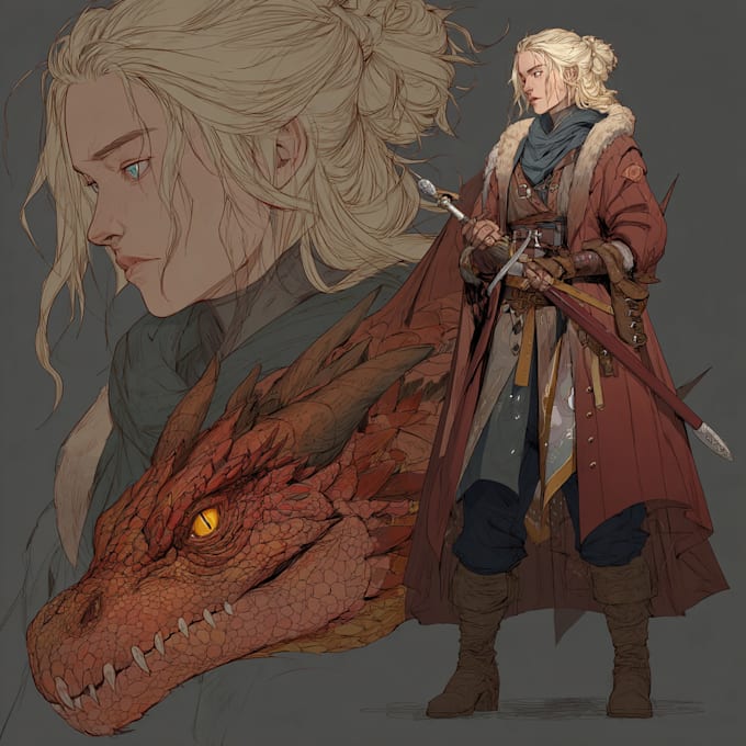 Design a dnd character art and dnd character art by Etheshi | Fiverr