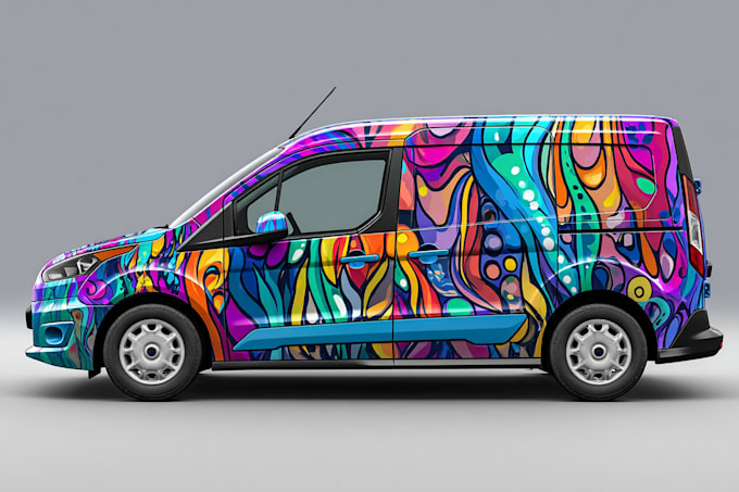 Do eye catching vehicle wrap, creative van wrap, car wrap by Reyhealey51 | Fiverr