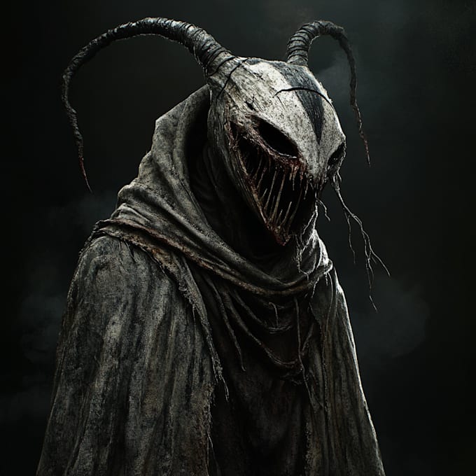 Create a fantasy horror character art and horror art by Cherryoodard ...