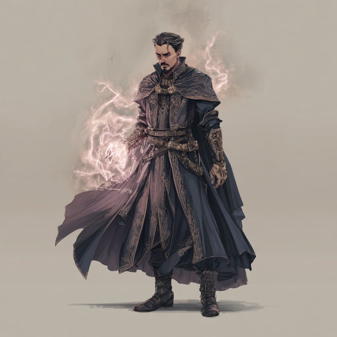 Illustrate your ttrpg oc, vtm, fantasy, dnd character art by Cemeerso | Fiverr
