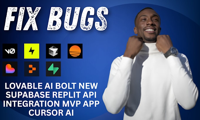 Fix bugs lovable ai bolt new supabase replit api integration mvp app cursor ai by Philbot01 | Fiverr