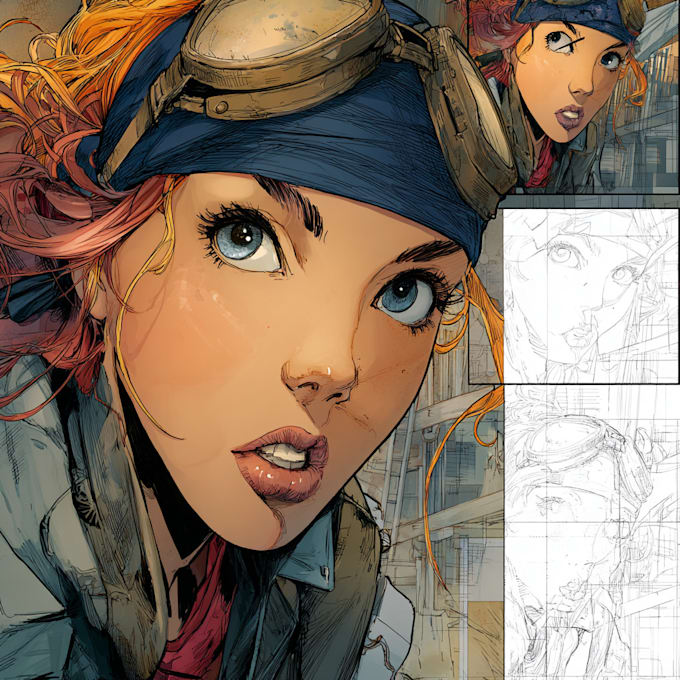 Paint your comic book art and comic book illustration by Mononiten | Fiverr