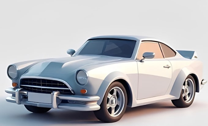 Create stylized low poly vehicle, vehicle rigging, low poly 3d car ...