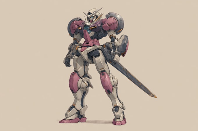Draw a gundam and mecha robot concept art by Tayladowling | Fiverr