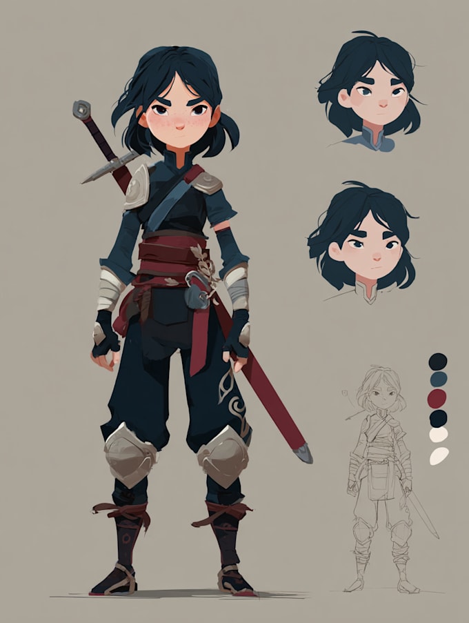 Make simple 2d game characters by Kalynnbruner | Fiverr