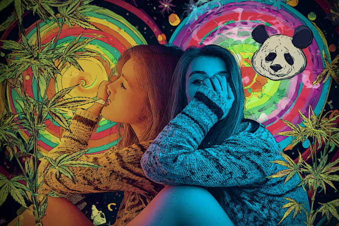 Create amazing art of psychedelic, stoner, trippy, cover by Keabrapese ...