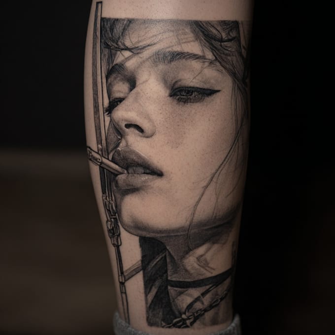 Design a color realism tattoo for you by Antheris5 | Fiverr