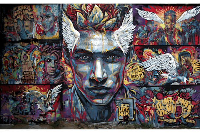 Create custom graffiti art designs murals and wall arts by Dianonie ...