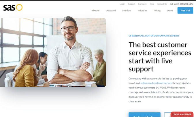 Design call centre website redesign telecommunication company call shop ...