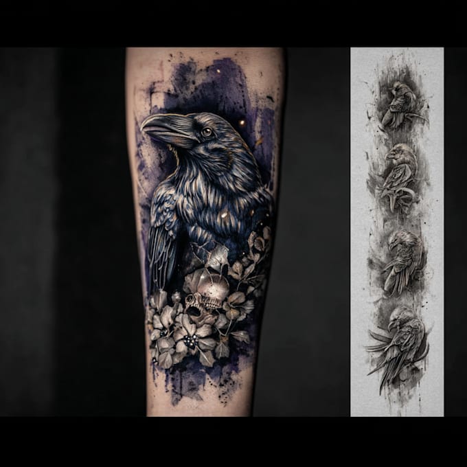 Create unique realism tattoo design with my style by Nikelieart | Fiverr