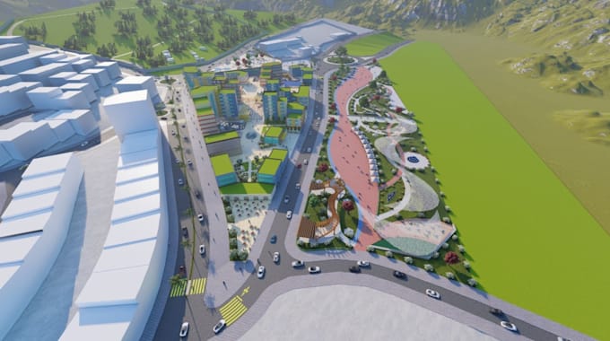 Draft urban planning, real estate, master plan, site plan and landscape render by Jsn_lamt | Fiverr