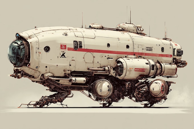 Create spaceship concept art for you by Claytonurner | Fiverr