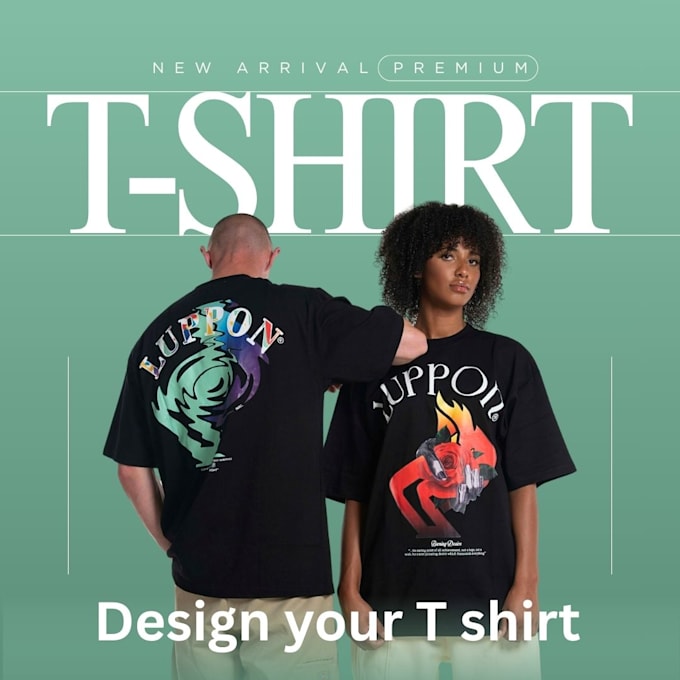 Design unique custom t shirts and merch for your brand by Imtiazali103 ...